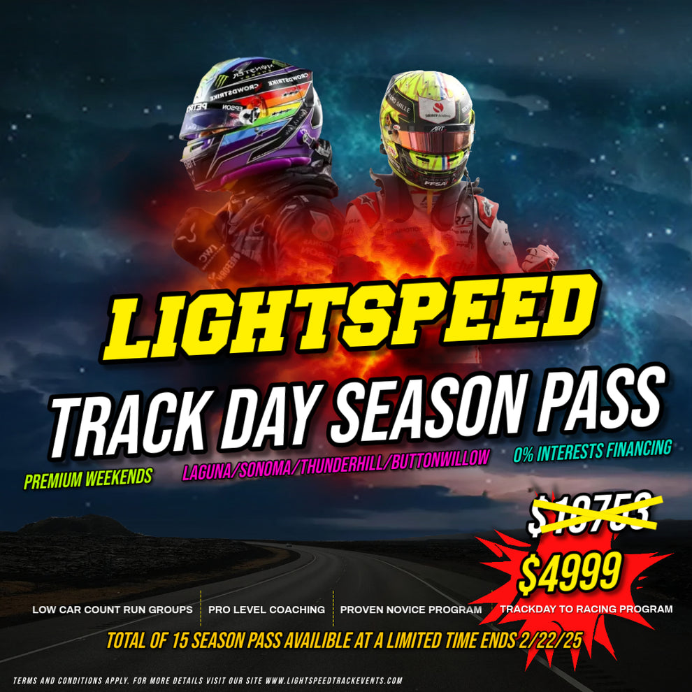 LightSpeed 2025 Track Day Season Pass – LightSpeed Track Events