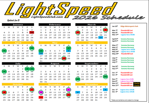 LightSpeed 2026 Track Day Season Pass – LightSpeed Track Events